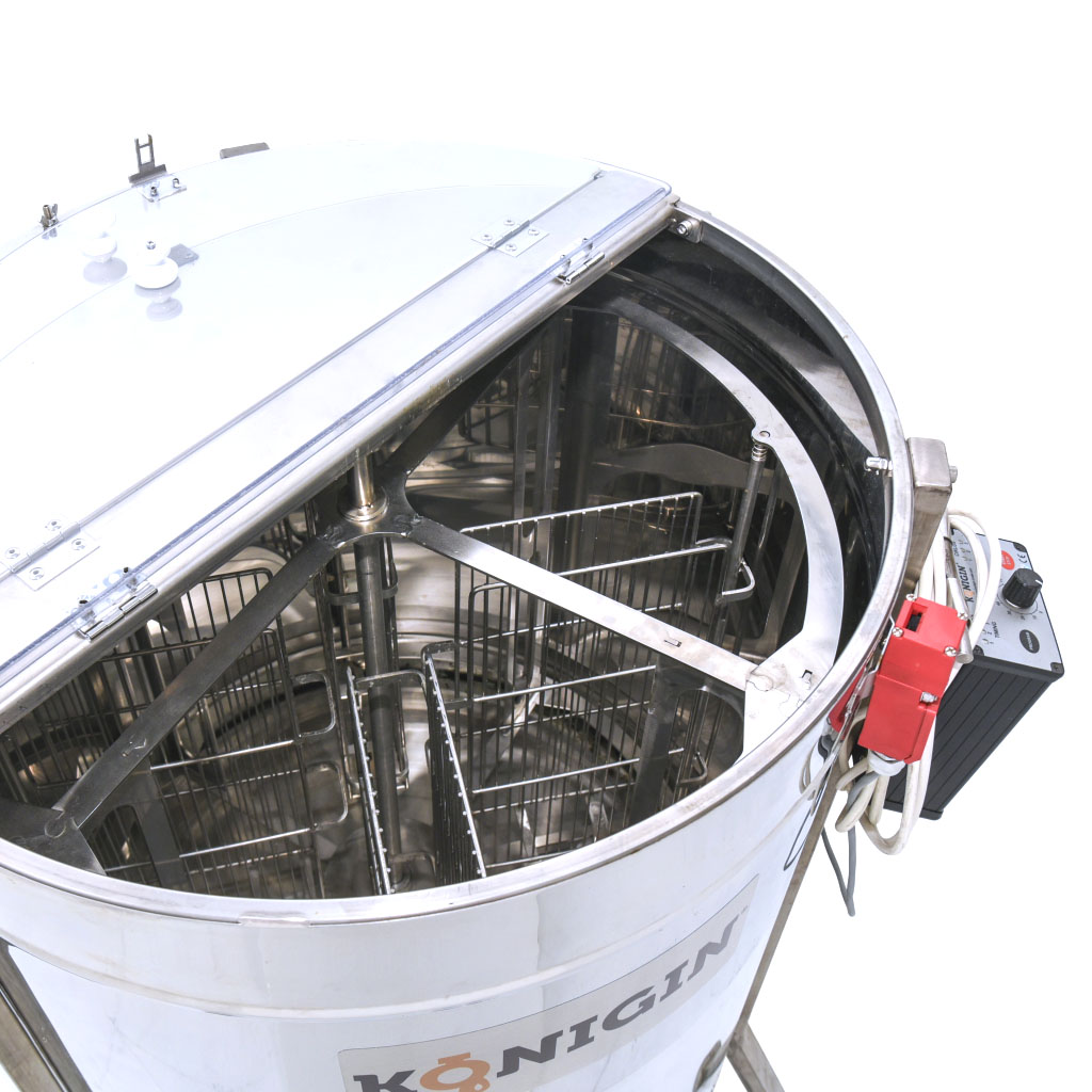 63-4-AG 4 frames, frame height: 19-23 cm, self turning honey extractor ...