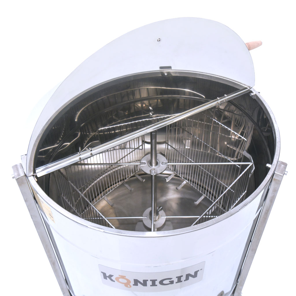 63-4-AG 4 frames, frame height: 19-23 cm, self turning honey extractor ...