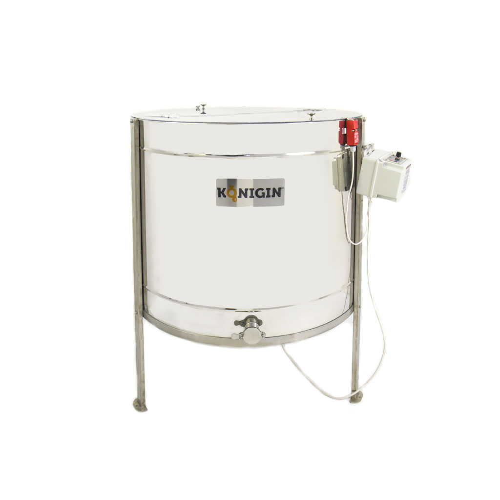 96-6-AG 6 frames, frame height: 33-37 cm, self turning honey extractor ...