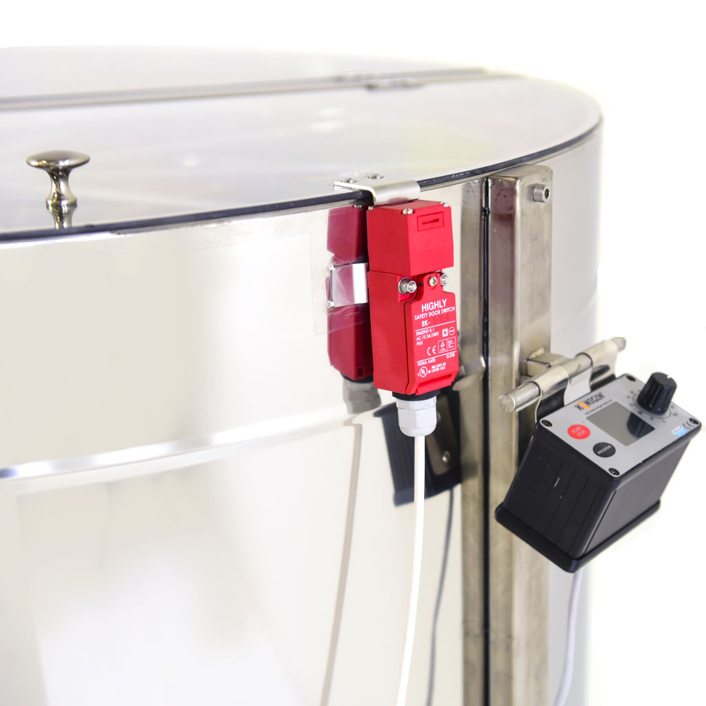 96-6-AG 6 frames, frame height: 33-37 cm, self turning honey extractor ...