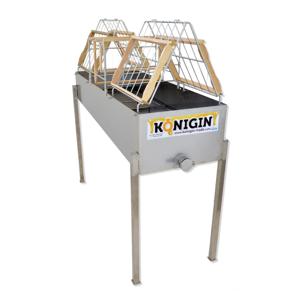 FK-200-4 Uncapping table with tank, 200 cm, 1 frame holder + 4 work ...